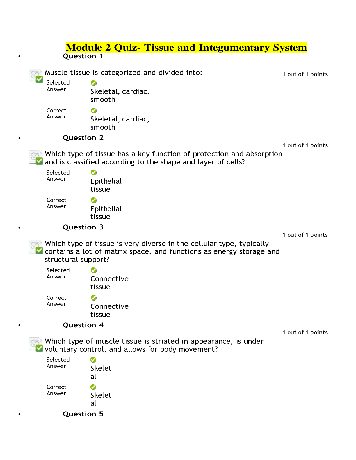 G 150/PHA Module 02 - Tissues, Integumentary System, and Skeletal ...
