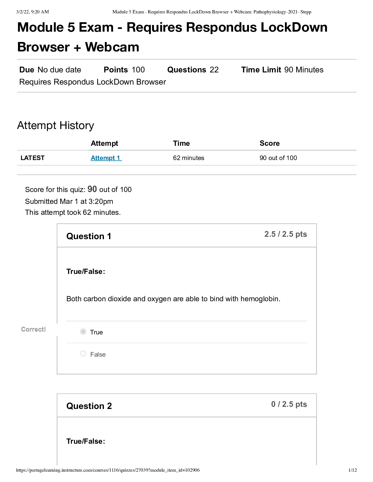 NURS 231 : Pathophysiology Module 5 Exam Questions And Answers ...
