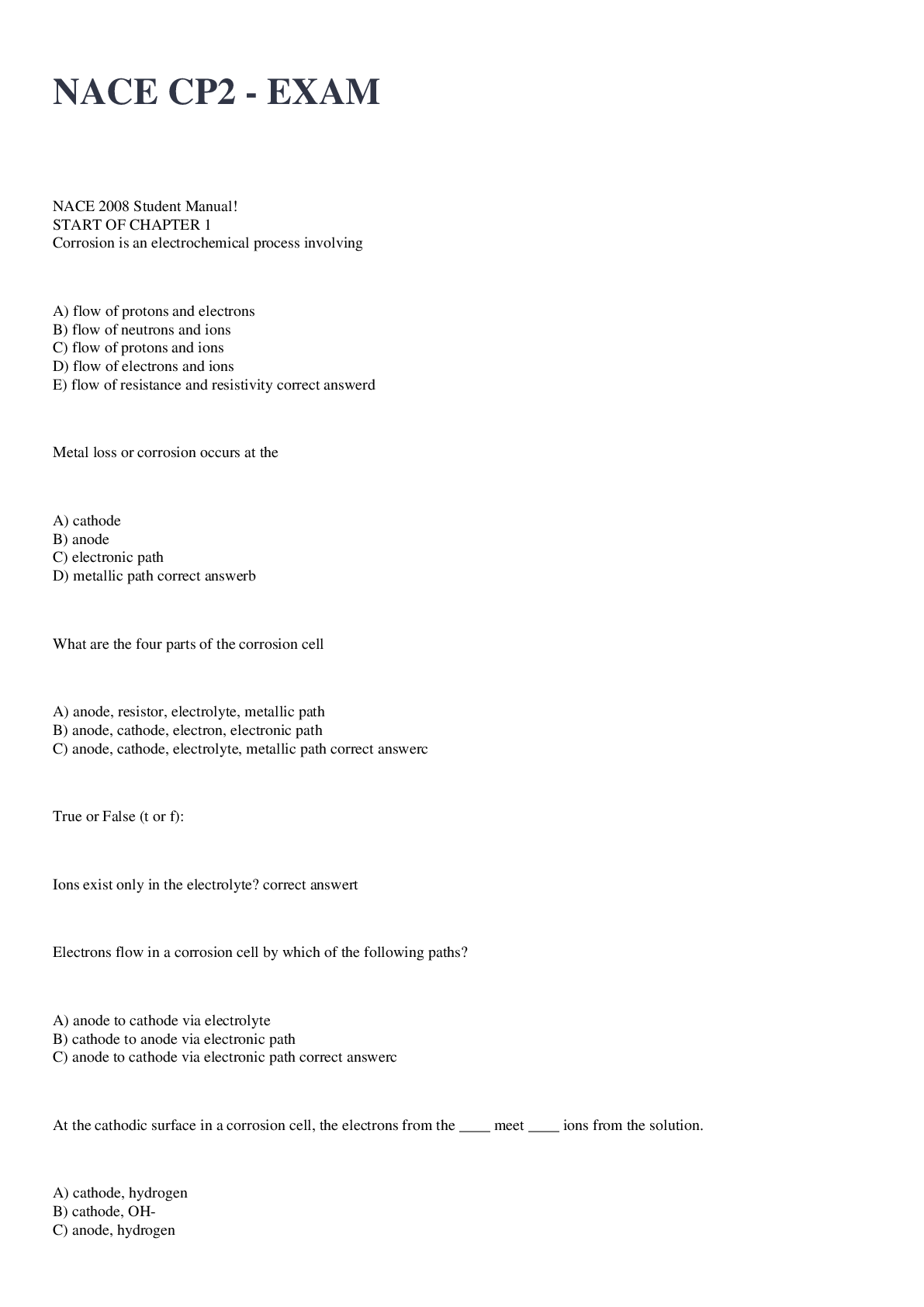 NACE CP2 – EXAM Questions Bank | 500 Questions with 100% Correct ...