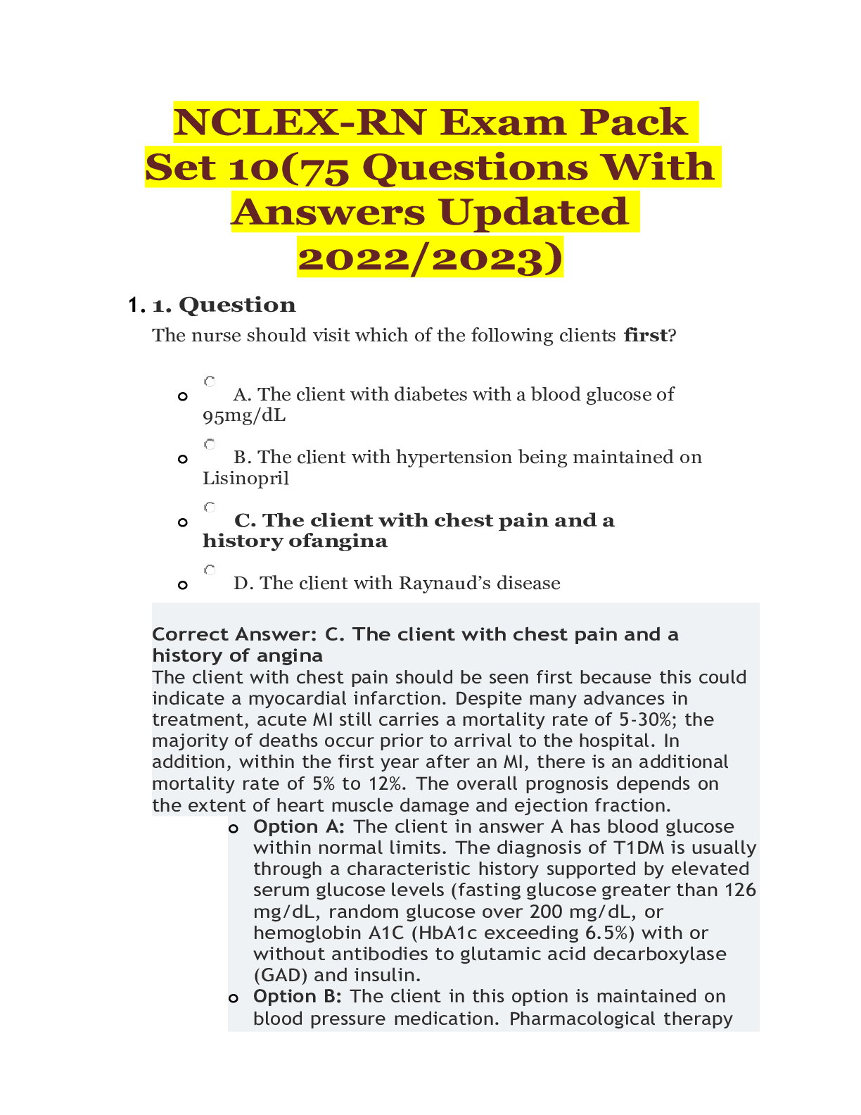 NCLEX_RN_Exam_Pack_Set_10__75_Questions_With__Answers_Updated_2022-2023.pdf - Scholarfriends