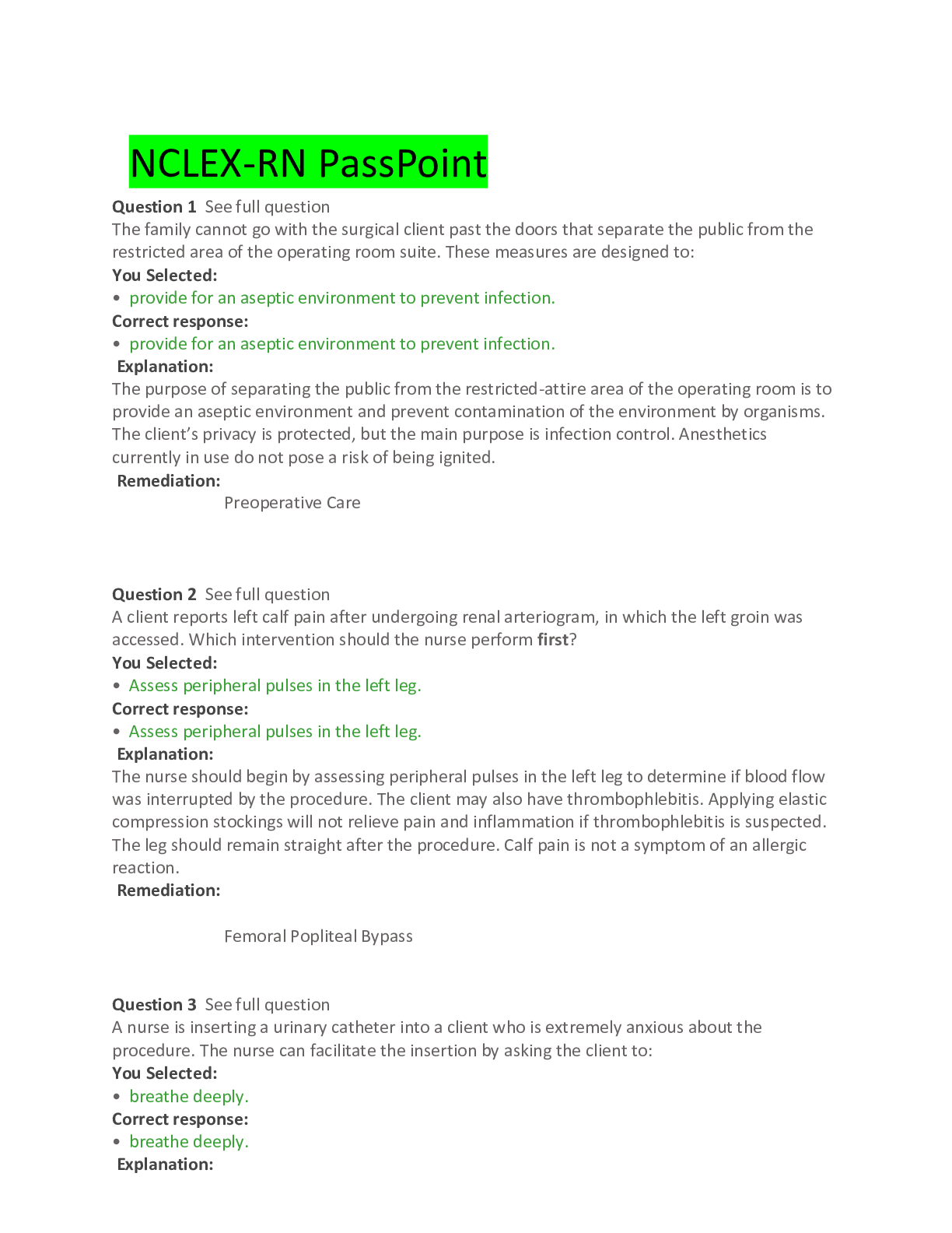 NCLEX-RN PassPoint - Scholarfriends