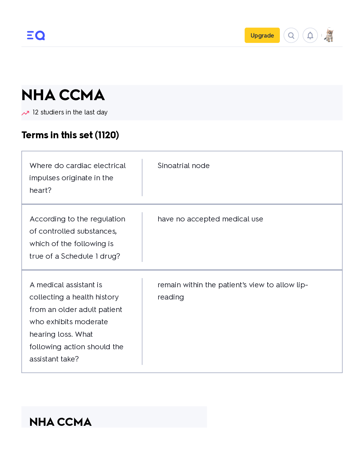 NHA CCMA Flashcards Quizlet PAPER - Scholarfriends