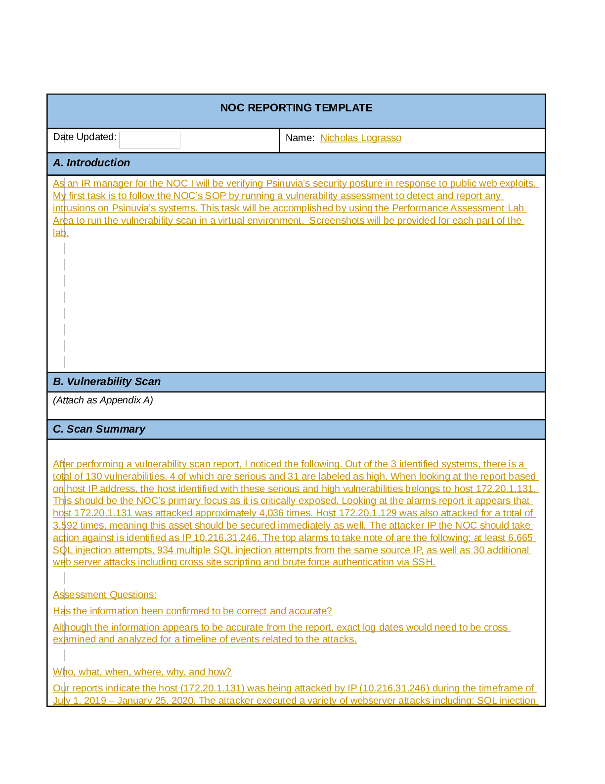 Western Governor's University NOC Template Latest Updated 2022 ...