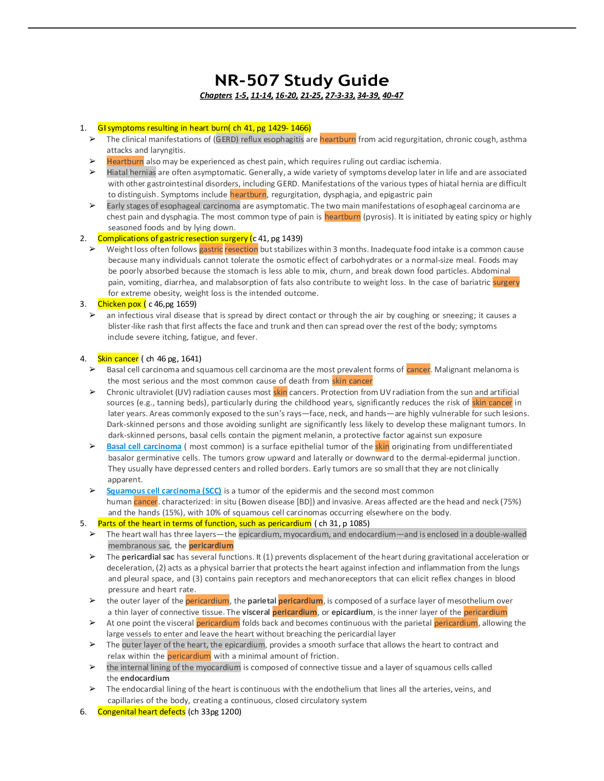 NR507 / NR 507 Final Exam Study Guide (Latest 2022/2023): Advanced ...