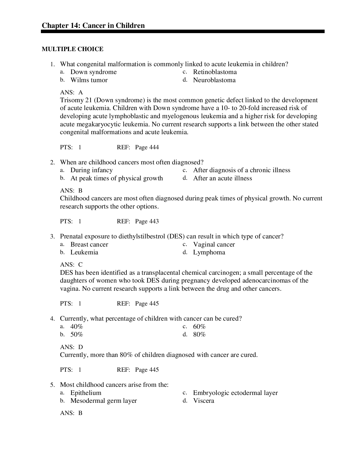 Test bank Questions and Answers with Explanations - Scholarfriends