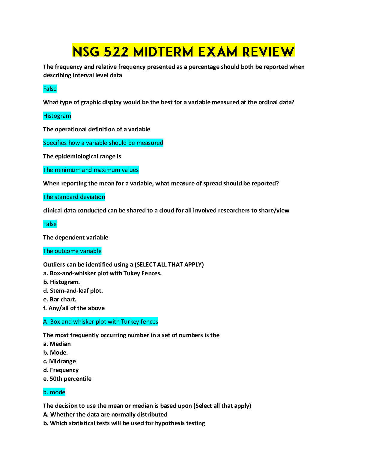 NSG 522 MIDTERM EXAM REVIEW – Scholarfriends - Scholarfriends