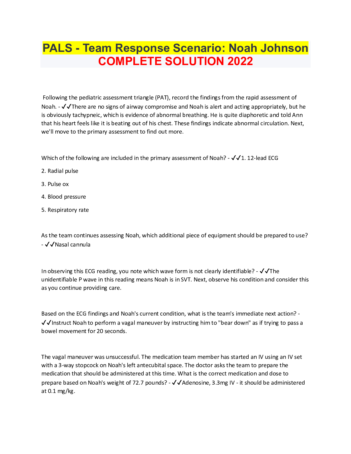 ALS/ACLS - Team Response Scenario - Javier Hernandez [2022] COMPLETE ...