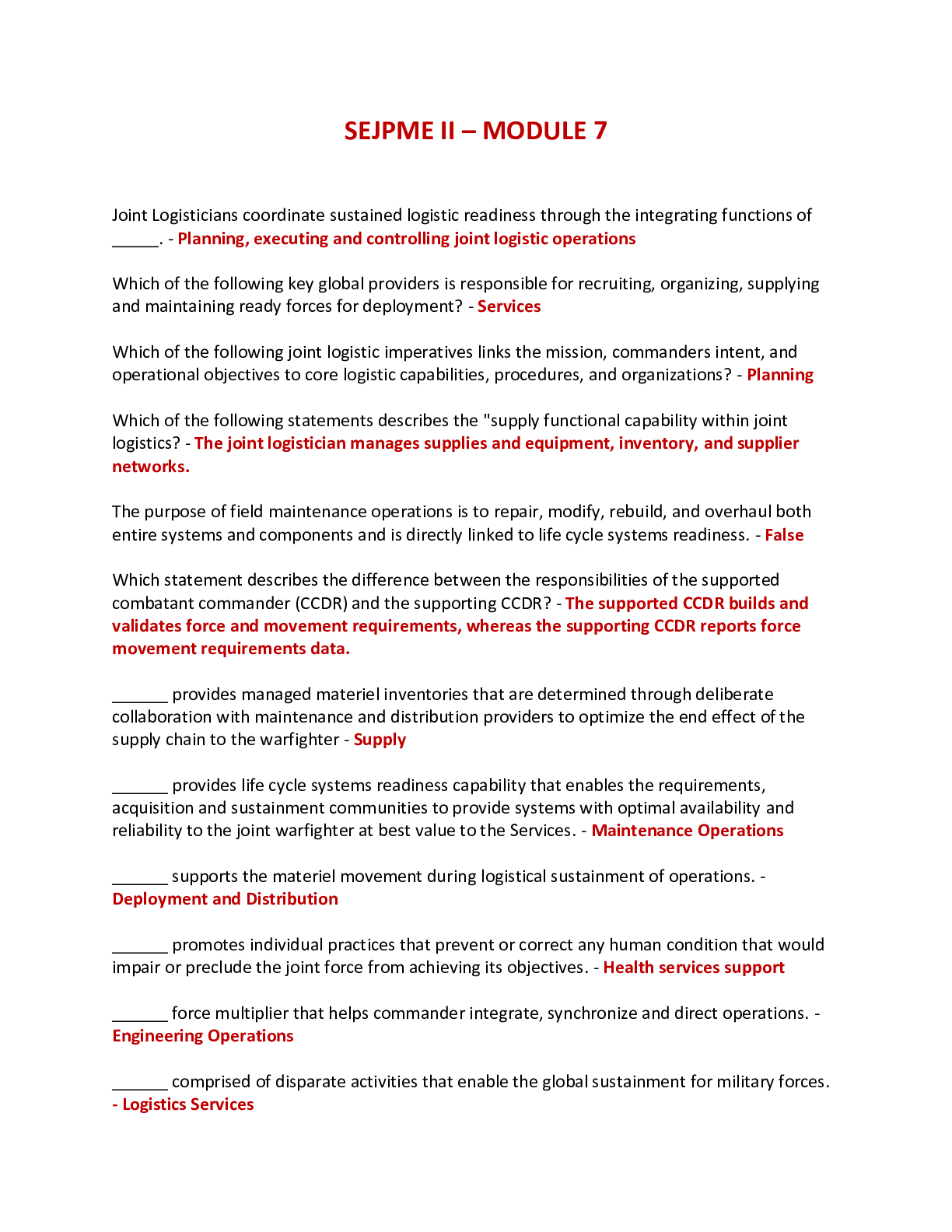 S7 - Module 7 - History of Modeling and Simulation Live Training Exam ...