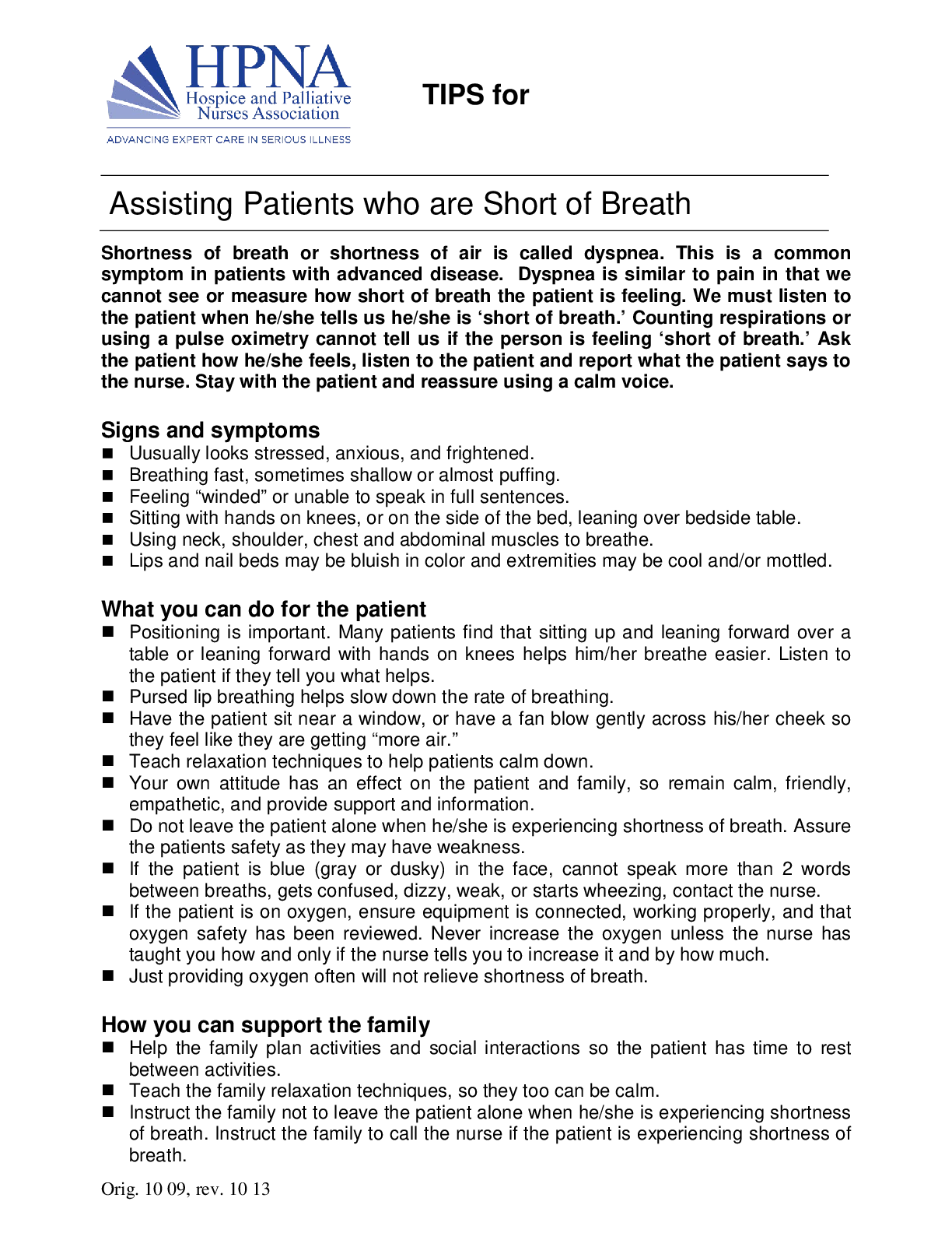 SHORTNESS_OF_BREATH HPNA - Scholarfriends