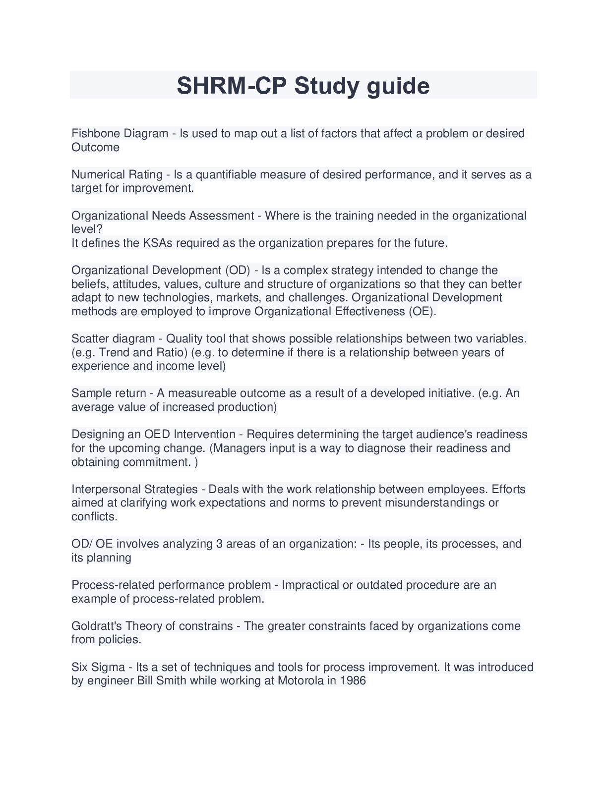 SHRM-CP Study guide/SHRM-CP Study guide/SHRM-CP Study guide ...