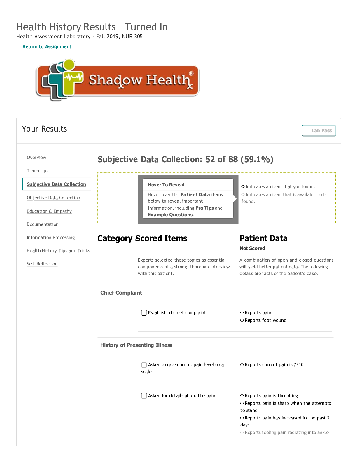 Shadow Health Tina Jones Health History, All Correct Latest Review ...