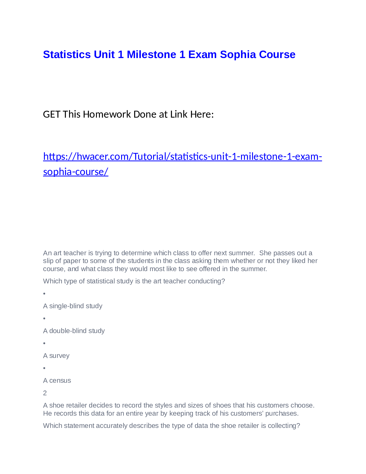 Sophia Statistics Bundles Unit 1, Unit 2, Unit 3, Unit 4, Unit 5 and ...