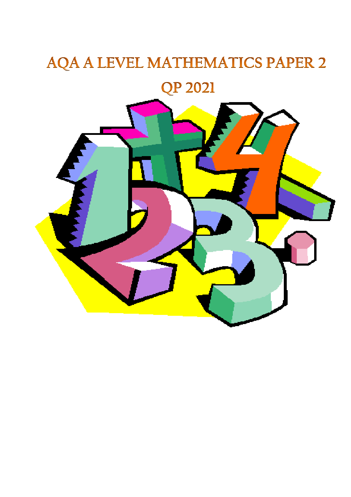 AQA A-level MATHEMATICS Paper 2 QP 2021 - Scholarfriends