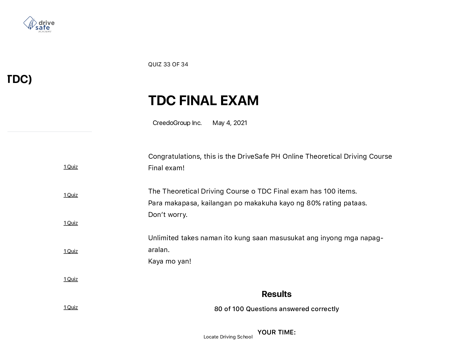 TDC FINAL EXAM | Download for quality grades | - Scholarfriends