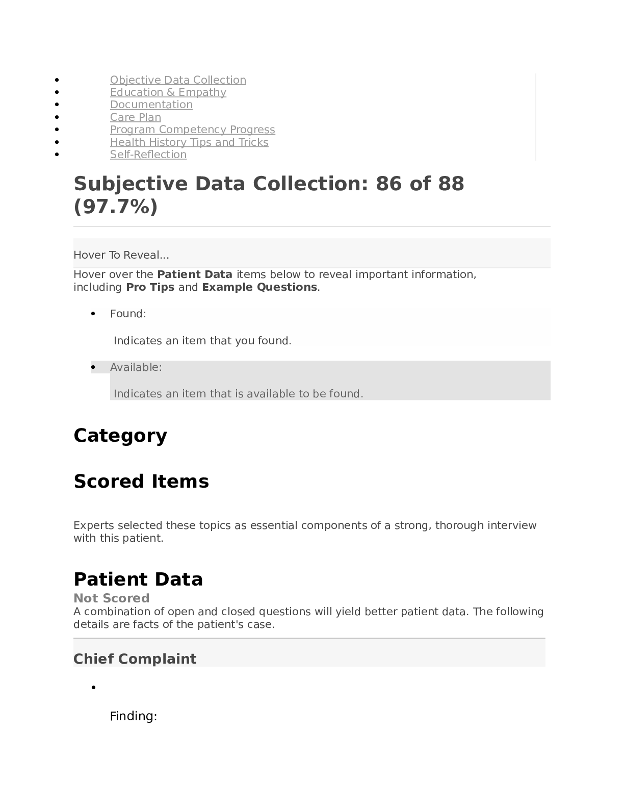 Musculoskeletal Tina Jones Subjective Data Collection Shadow Health ...