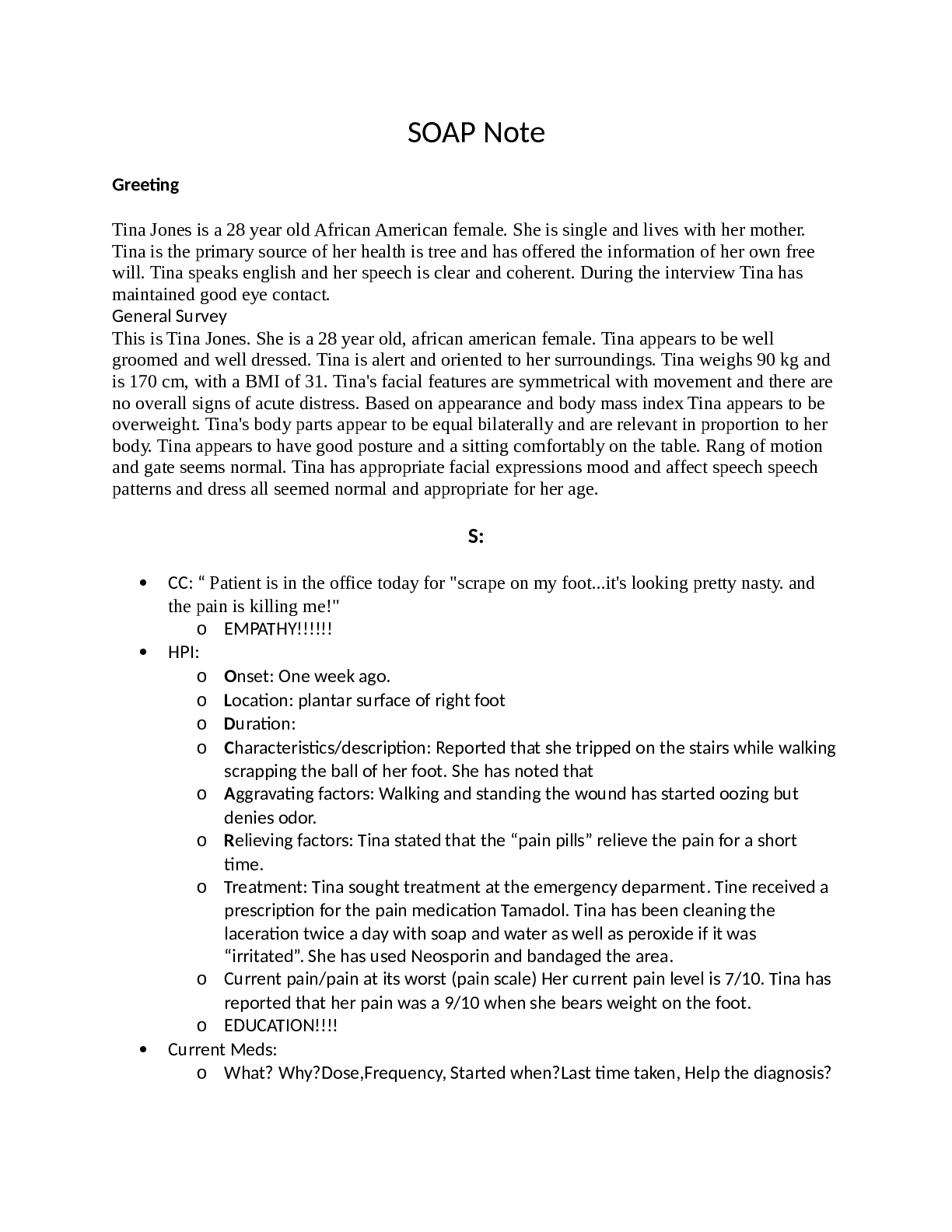 Tina_SOAP_Note - Scholarfriends