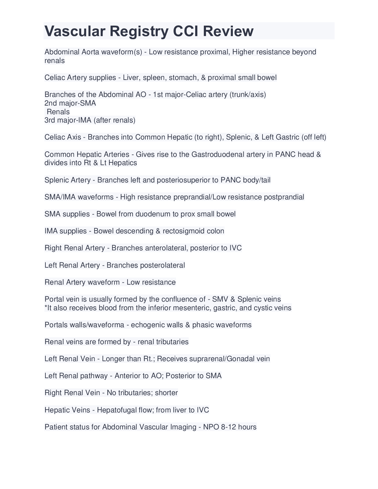 Vascular Registry CCI Review - Scholarfriends