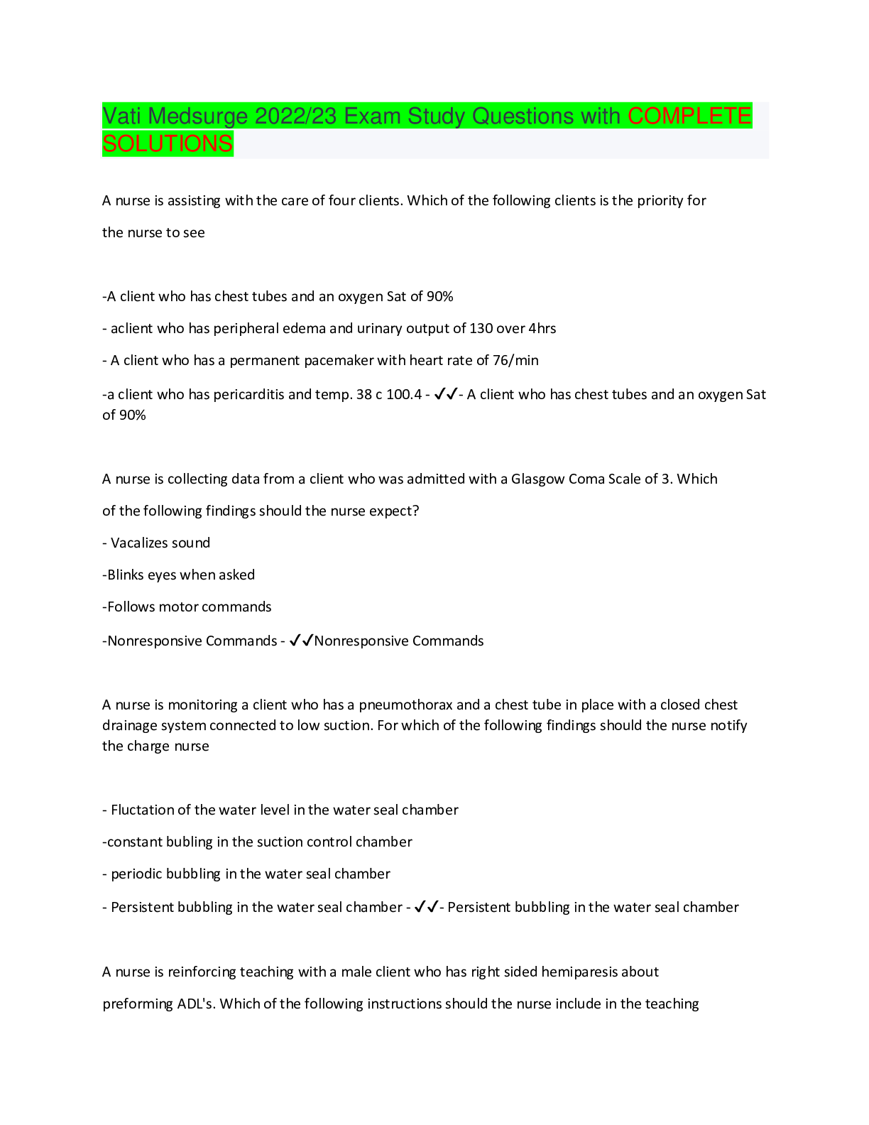 Derivative Classification Exam IF103.16| 30 questions with complete ...