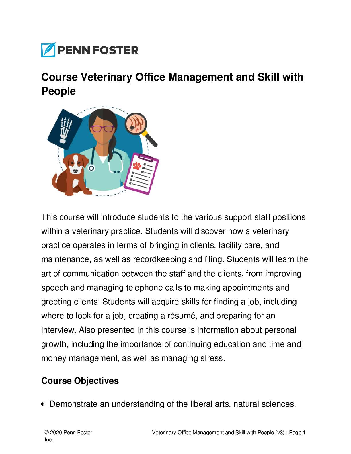 VET 131 Veterinary Office Management and Skill with People_Lesson 1 ...