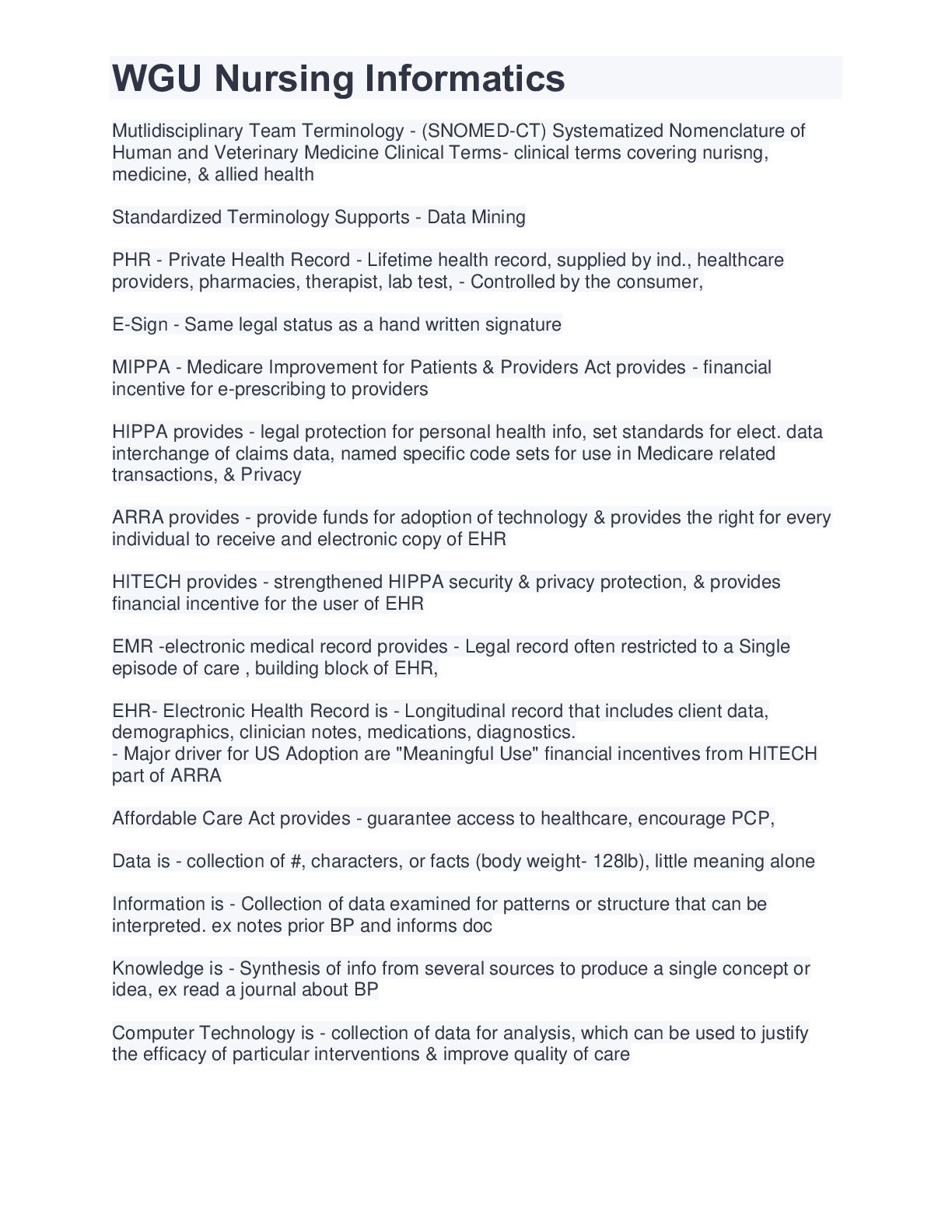 WGU Nursing Informatics - Scholarfriends