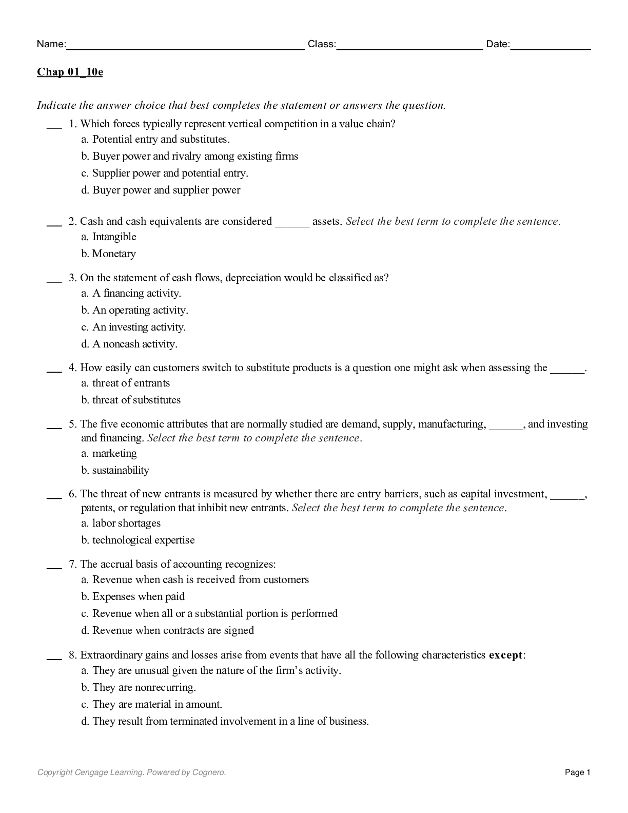 Test Bank for Psychology Applied to Modern Life, 13th Edition by Wayne ...