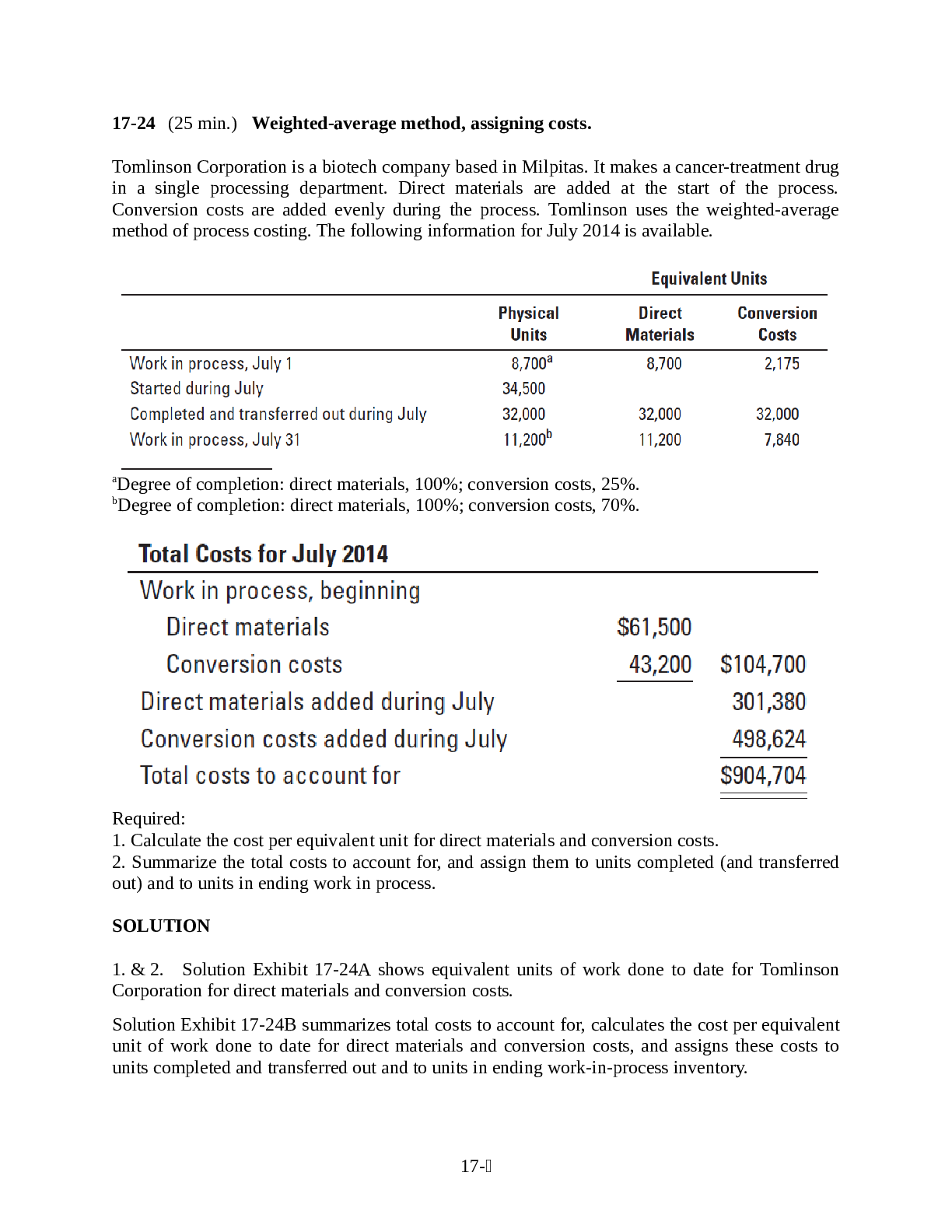Weighted-average method, assigning costs. – Scholarfriends - Scholarfriends