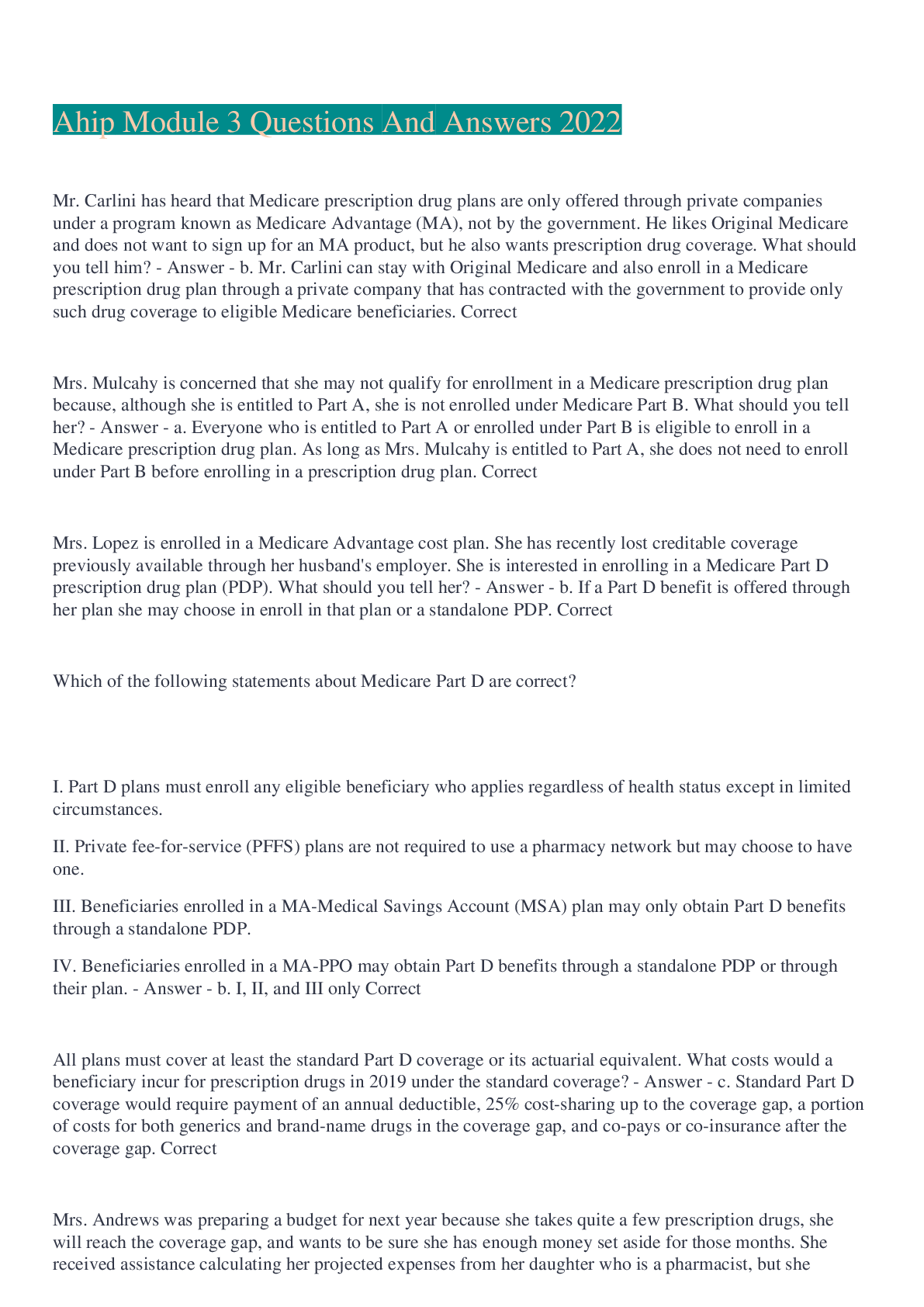 Ahip Module 3 Questions And Answers 2022 – Scholarfriends - Scholarfriends
