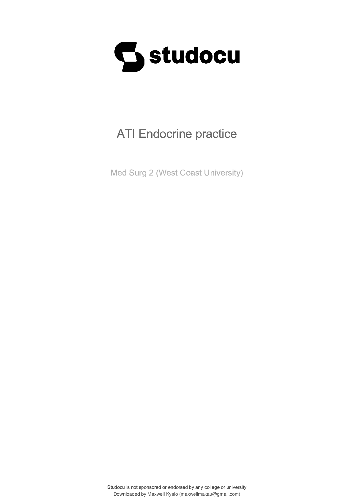 ATI-RN Adult Medical Surgical Nursing Detailed Answer Key ATI Complex ...
