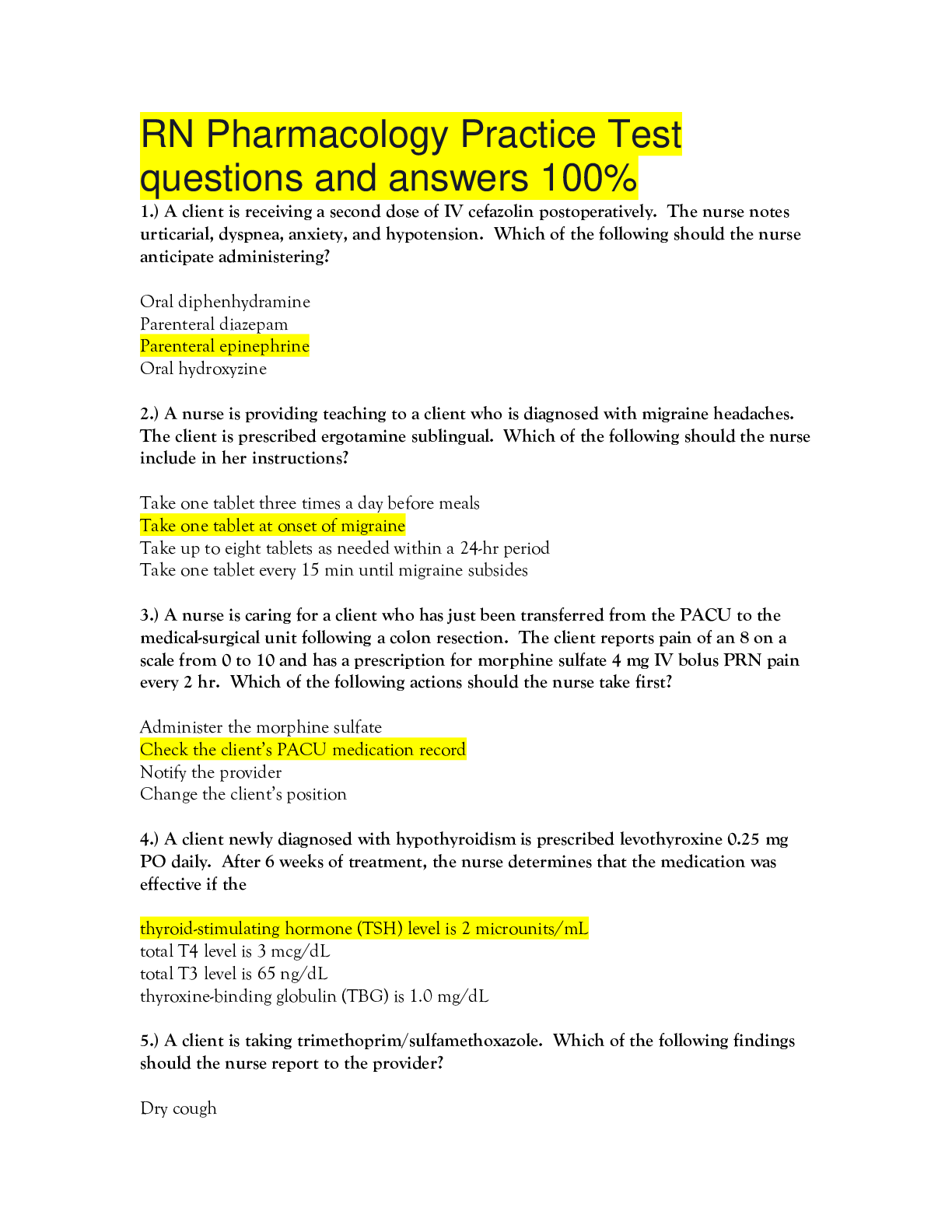 NASM CPT PRACTICE TEST Questions with Complete Solutions - Scholarfriends