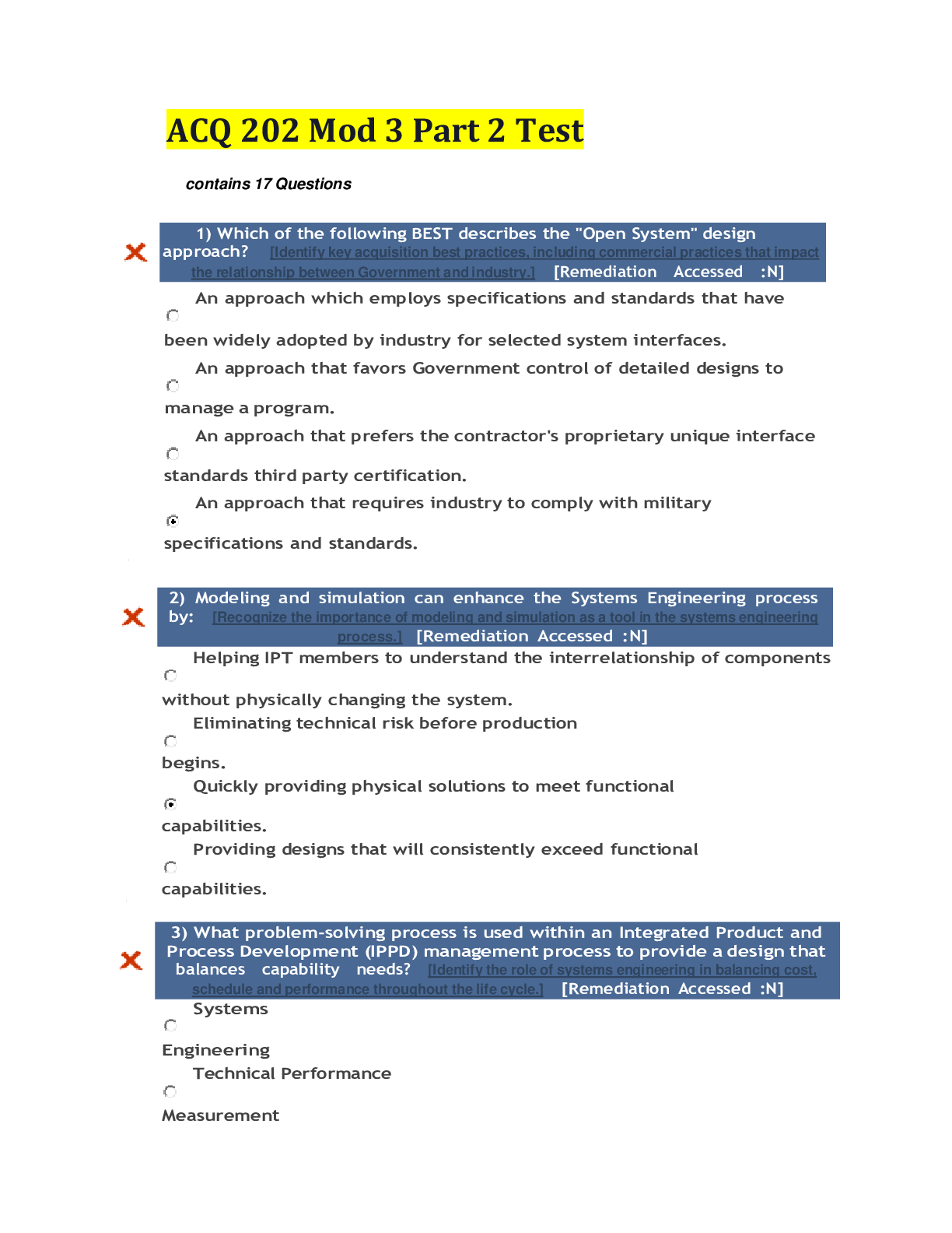 ACQ 202 Module 3 Part 2 Test( Questions And Answers) With Complete ...