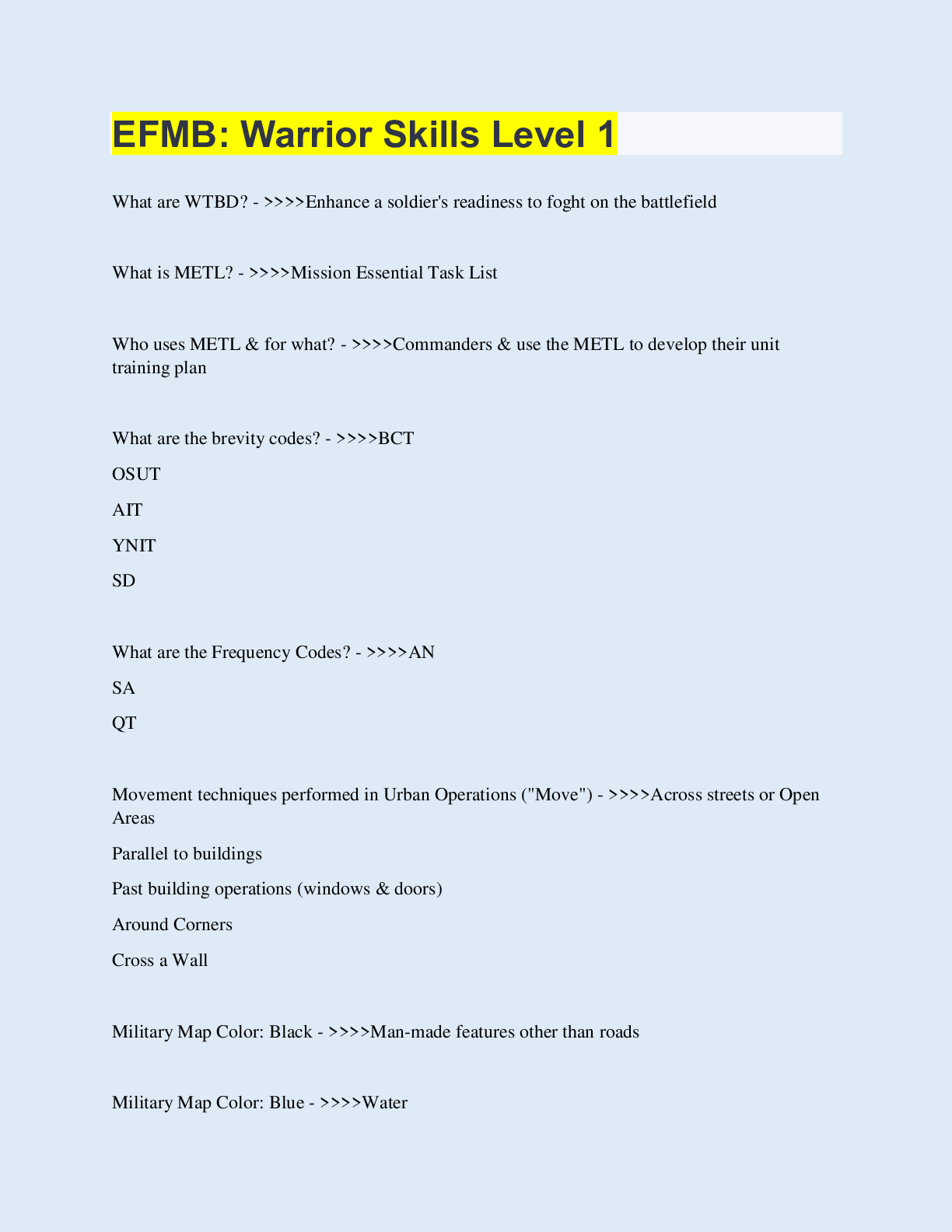 Bundle for EFMB Tests | Updated & Verified | Everything you need to ...