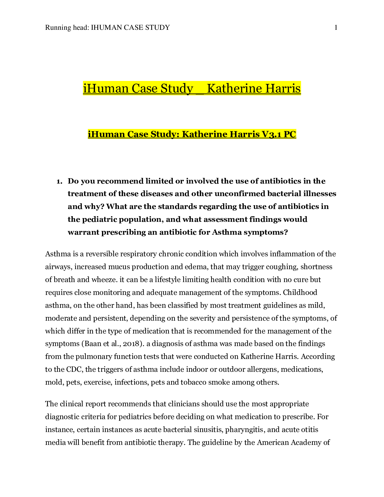 iHuman Case Study _ Katherine Harris_2020 | iHuman Case Study ...