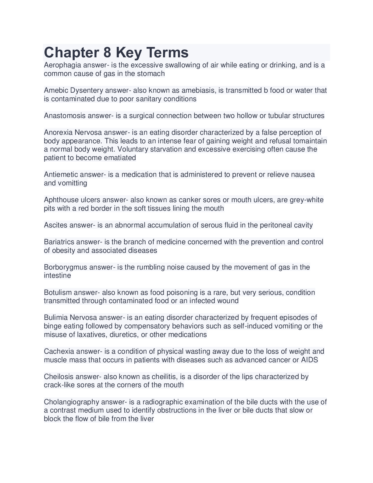 Chapter 8 Key Terms - Scholarfriends
