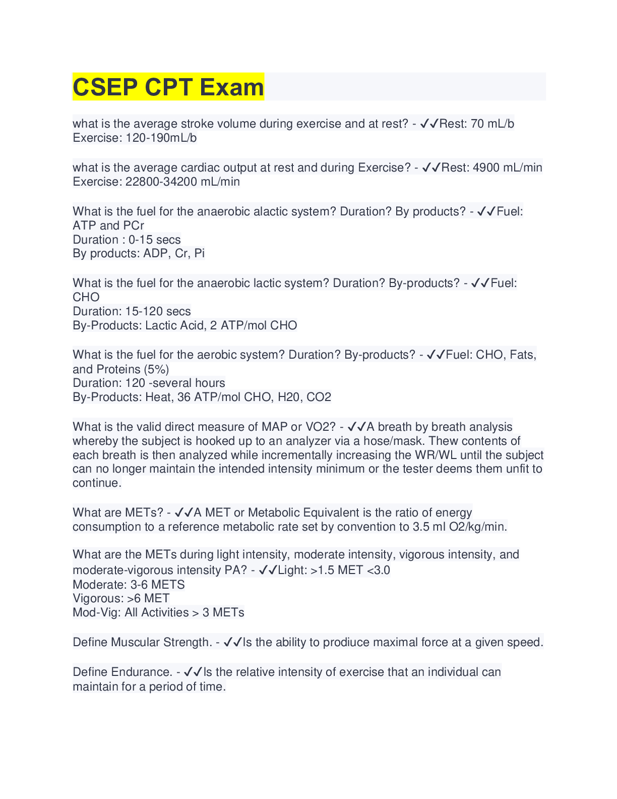 CSEP CPT Exam - Scholarfriends