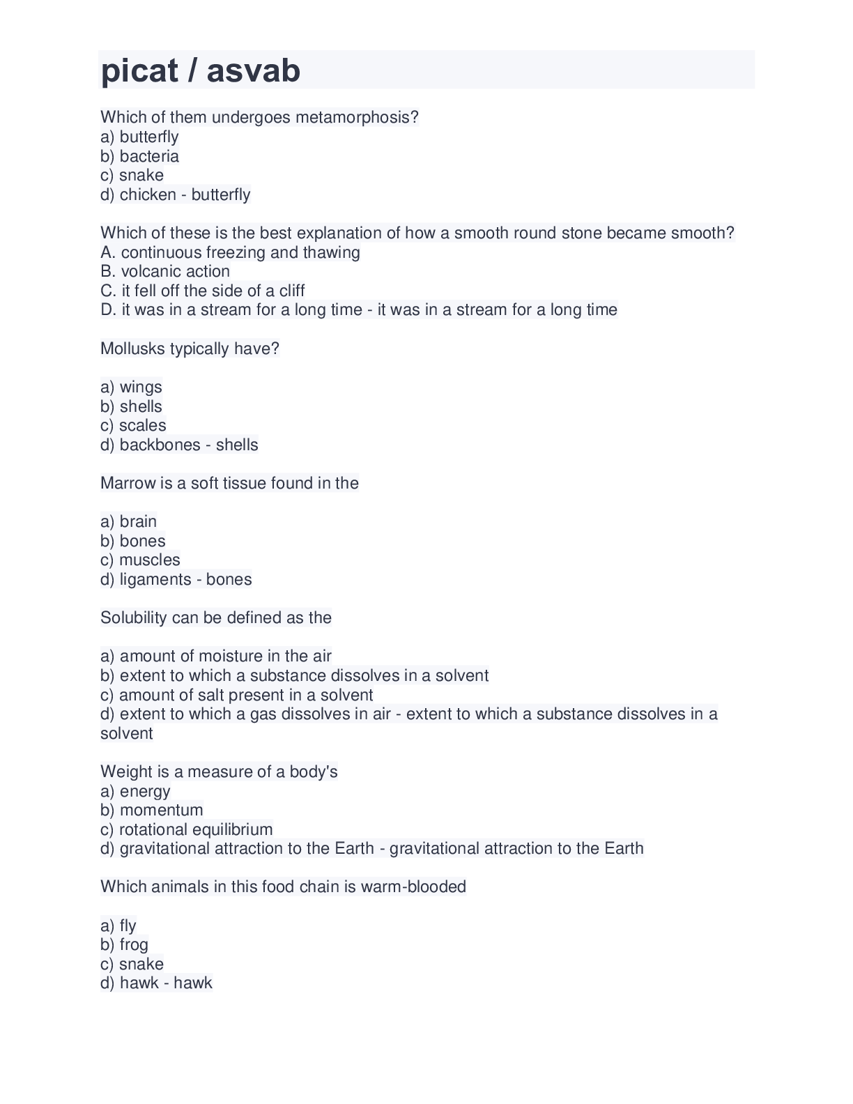 picat / asvab - Scholarfriends