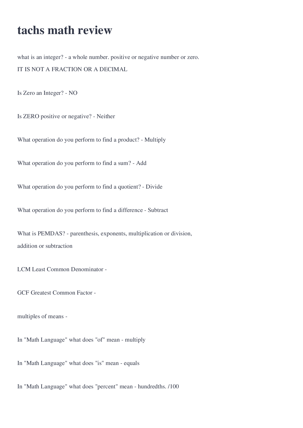 TACHS CHSEE Math and Ability Practice Test 2022 - Scholarfriends