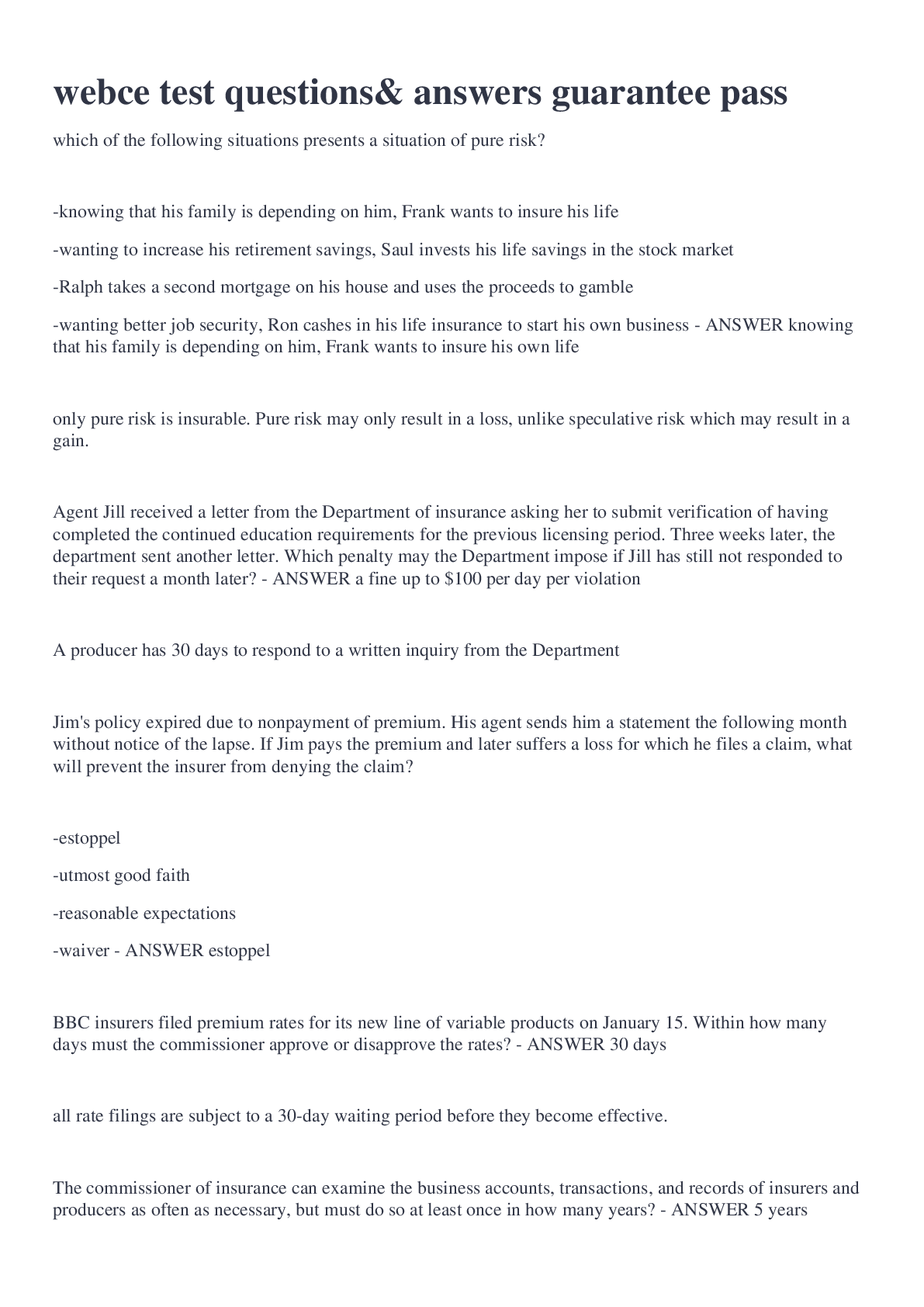 webce test questions & Answers. 100% verified. 2022/2023 ...